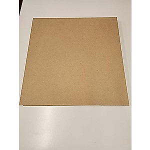 12x12 x 1/8 inch MDF Glowforge/xTool Ready, Laser Engraving, CNC, Wood Burning, DIY Crafts, Hobby Boards (10 Pieces)