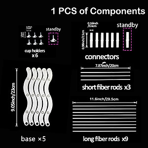 Balloon Stand Kit for Table, 2 Sets DIY Different Shapes Balloon Sticks, Balloon Holder for Weddings, Baby Showers, Graduations, Christmas, Birthdays Balloon Centerpieces for Tables Decorations