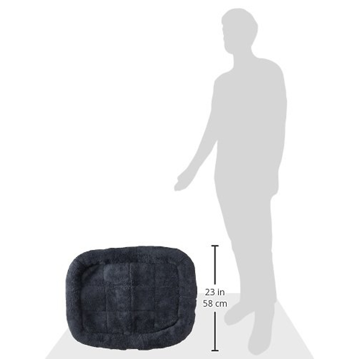 American Kennel Club Crate Mat 24" x 17"-Gray