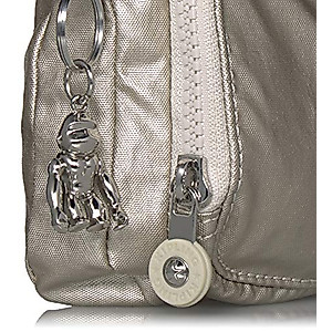 Kipling Women's Myrte Crossbody Handbag, Convertible Metallic Purse, Nylon Clutch and Waist Bag