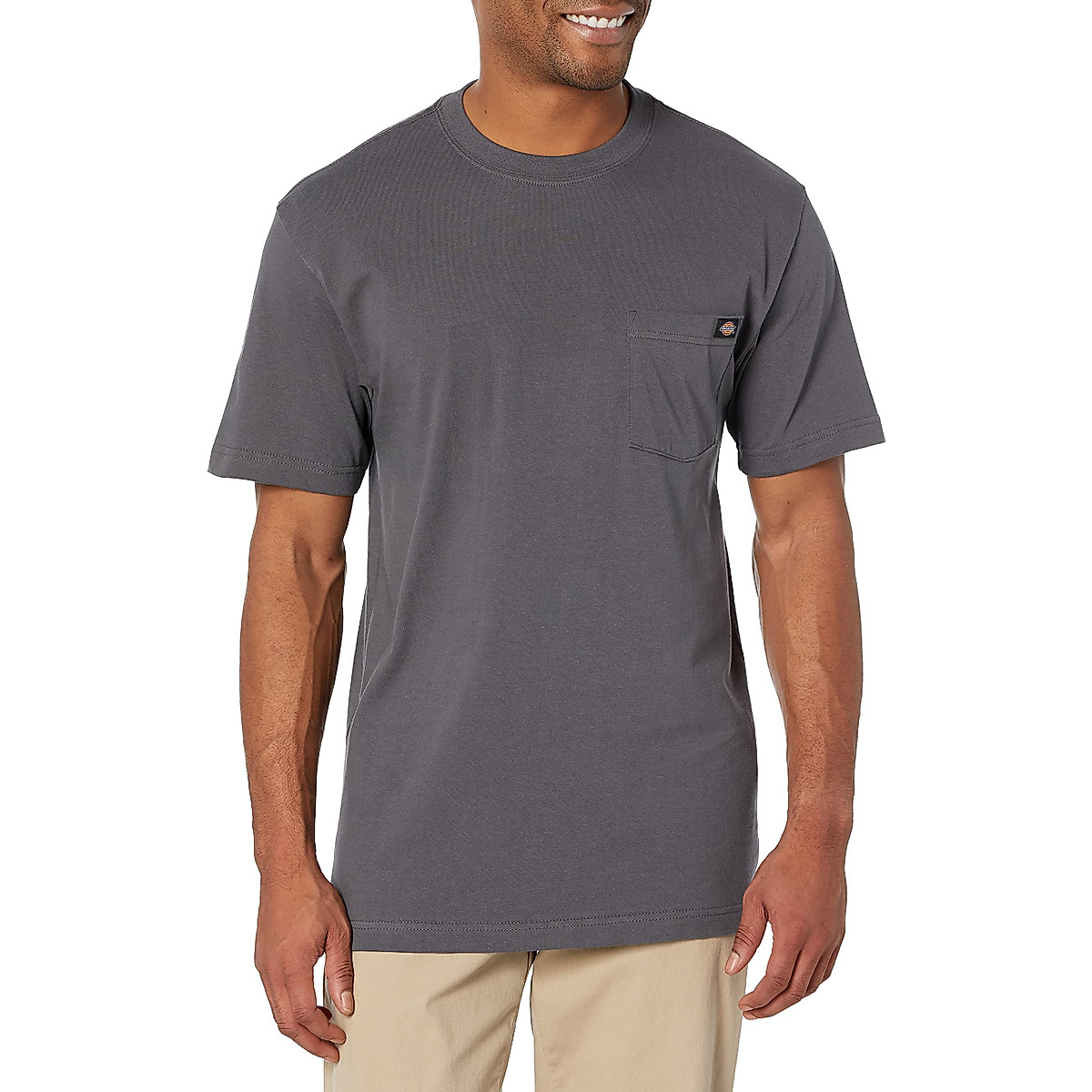Dickies mens Short-sleeve Pocket T-shirt fashion t shirts, Charcoal, XX-Large Tall US