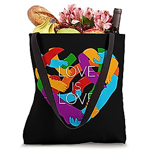 Enjoy Love, Love Is Love, Spread Love Quotes Graphic Be Kind Tote Bag