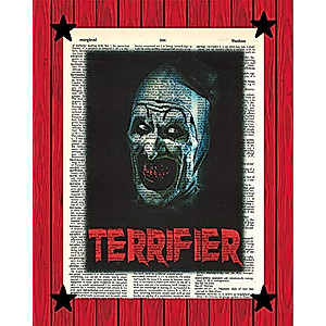 Art The Clown Terrifier Movie Print Art The Clown Horror Movie Dictionary Art Print 8x10(UNFRAMED)