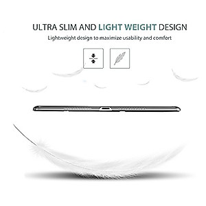 ProCase iPad Air (3rd Gen) 10.5" 2019 / iPad Pro 10.5" 2017 Case, Ultra Slim Lightweight Stand Smart Case Shell with Translucent Frosted Back Cover for Apple iPad Air (3rd Gen) 10.5" 2019 -Black