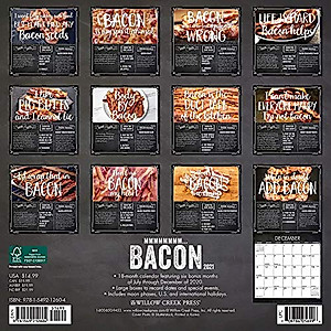MMMMMMMM Bacon 2021 Wall Calendar