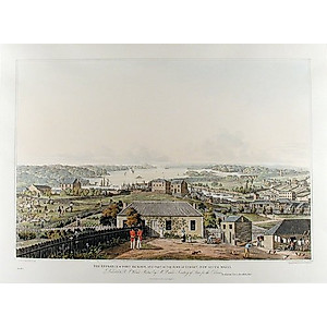 Three panoramic views of Port Jackson, in New South Wales, with the town of Sydney, and the adjacent scenery. After original drawings by à Taylorà drawn from natureà between 1817 and 1822