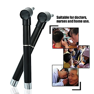 Portable Battery Power Black LED Light Pen, Ear Penlight, Clinical Penlight, for Nurses Doctor