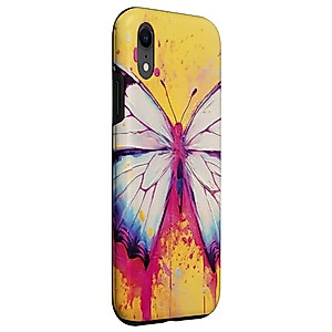 iPhone XR Yellow Butterfly Case