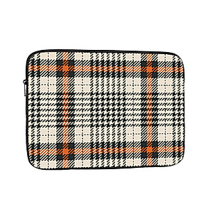 Classic Plaid 13 inch Portable Laptop Sleeve Compatible with MacBook Air Notebook Computer Case for Men Women College School Students