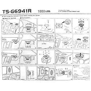 Car Audio coaxial Speakers 6''x 9'' inch,1000 Watt Max 3-Way Speakers (2 Pack) TS-G6941R