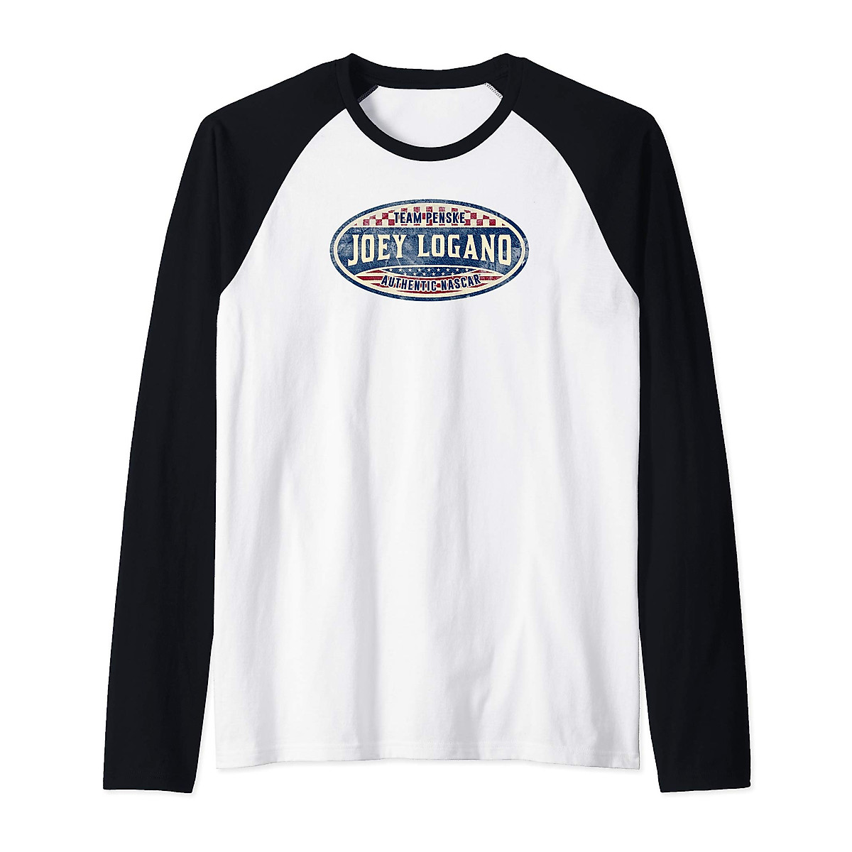 NASCAR - Joey Logano - Vintage Raglan Baseball Tee