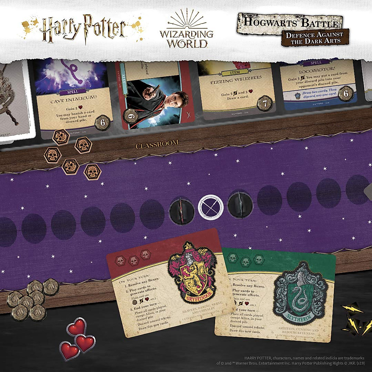 Harry Potter Hogwarts Battle Defence Against The Dark Arts | Competitive Deck Building Board Game | Officially Licensed Wizarding World Merchandise