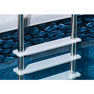 Blue Wave NE122SS Stainless Steel In-Pool Ladder,Silver/white