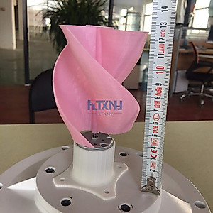 NINILADY 10w 5.5V Micro Motor Small LED Lights Vertical Axis Wind Turbine Generator Blades Full Set DIY Wind Generator Windmill (3 Blades, White Color)