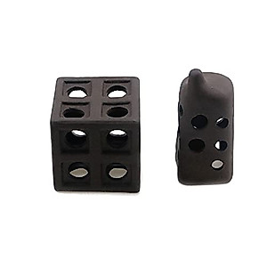 MY MIRONEY 4Pcs Ceramic Shelters Aquarium Ceramic Rock Cave Shelter Shrimp Betta Lizards Hideaway Breeding Cave Cubic Hideout Fish Tank Decor Ornament