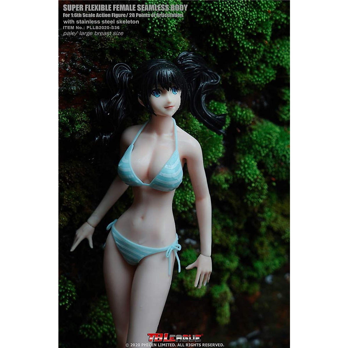 HiPlay TBLeague Seamless Action Figure Anime Girl Body Type and Large Bust 1:6 Scale S36A(Pale, Without Head)