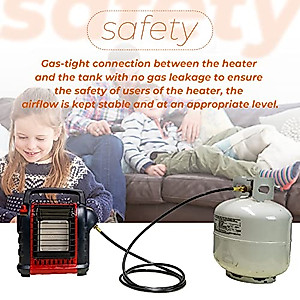 F273704 10 Ft Propane Hose Assembly Compatible with Mr. Heater Big Buddy Indoor/Outdoor Heater MH9B MH18B