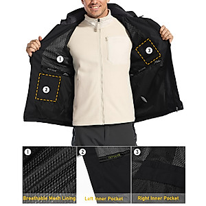 MAGCOMSEN Mens Windbreaker Jackets Rain Jacket Climbing Waterproof Jacket Travel Lightweight Jacket Cycling Jacket Outdoor Coats