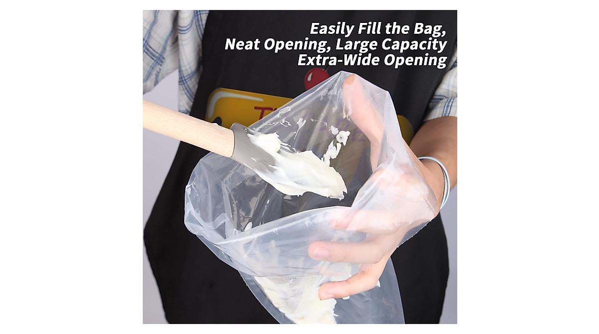 Piping Bags 21 inch Large Pastry Bags Decorating Tools 100 PCS Piping ...
