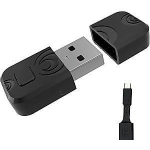 AOJAKI Bluetooth Adapter for PS4 Controller/ PS5 Controller/Switch Pro Controller, Controller Adapter for Switch/Switch Lite/PC/Android TV Box/Tesla/Steam, Compatible with Official PS4 Controller