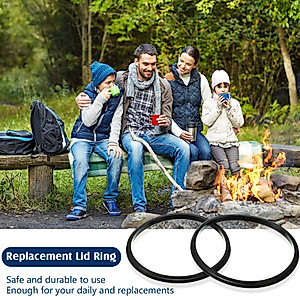 Patelai 30 oz Replacement Rubber Lid Seals Compatible Seals Lid Gaskets for 30 Oz Insulated Stainless Steel Tumblers Compatible with RTIC Atlin, Randomly Shipped in Oval and Round (Black,9 Pieces)