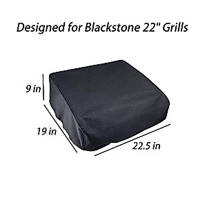 Griddle Cover Water Proof 22 Inch Table Top Griddle Cover for Blackstone, Black