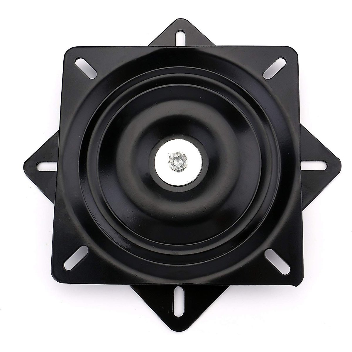 Dtacke Universal Lazy Susan Turntable Heavy Duty Bar Stool Swivel Replacement Seat Swivel Base Bar Stool Swivel Plate Square Turntable Sofa Chair Base Modified Rotating Turntable (8 Inch)