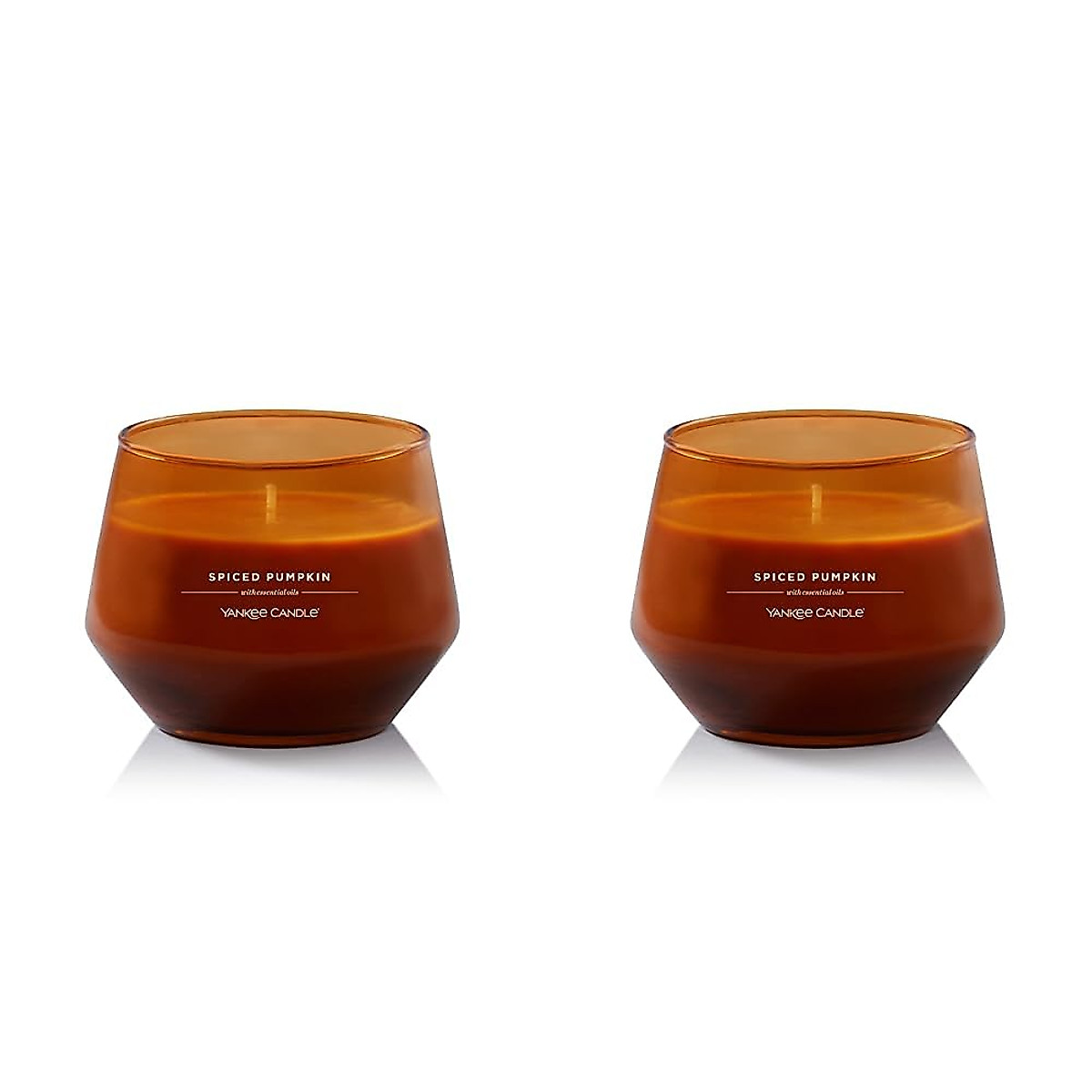 Yankee Candle Studio Medium Candle, Spiced Pumpkin, 10 oz, Home Décor (Pack of 2)