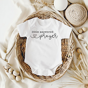 Pineapple Pancake Kids Little Answered Prayer Pregnancy Announcement Infant Bodysuit Grandparent Gift