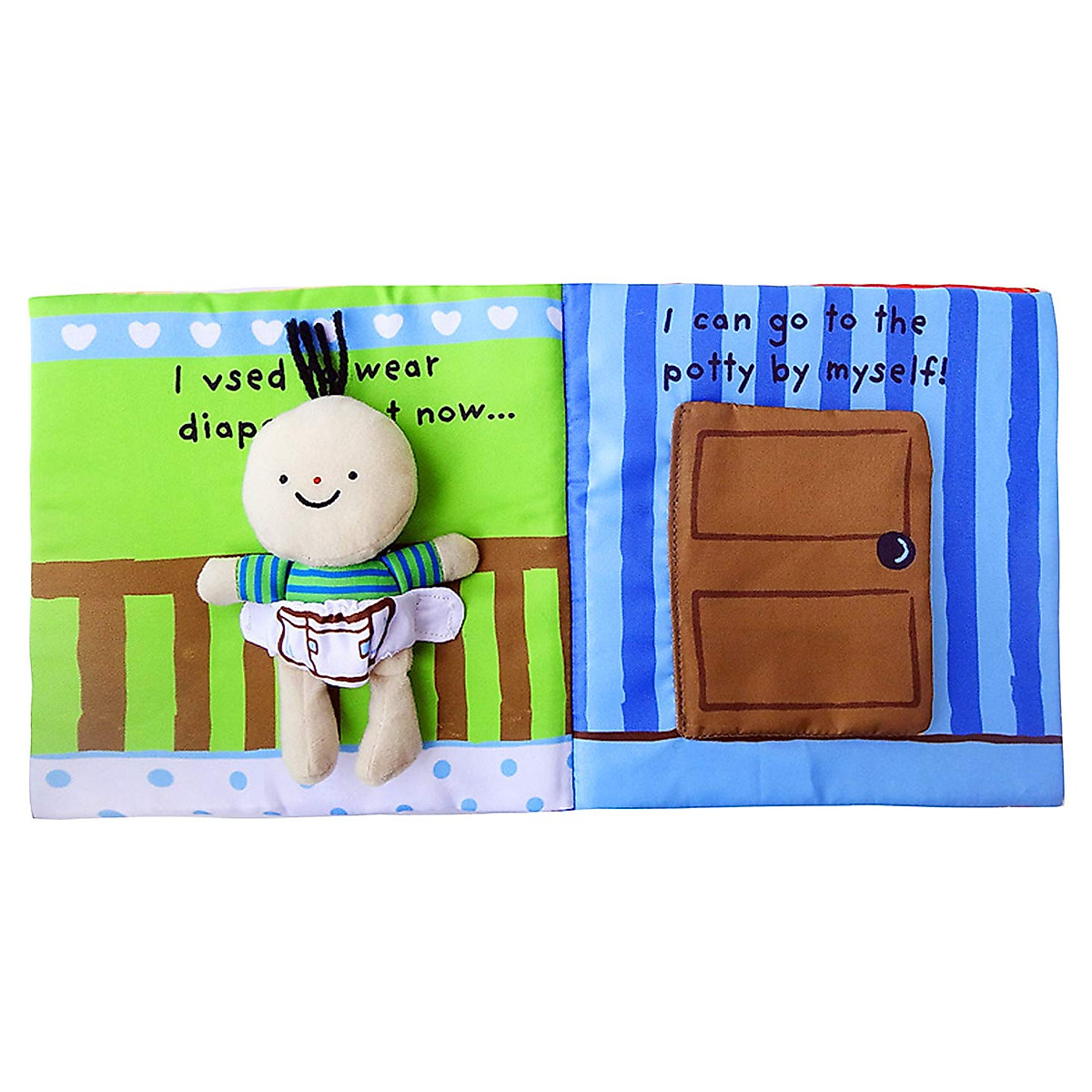 Xiaoyu Soft Books for Newborn Babies, Soft Activity Baby Book, Educational Toy for Boy & Girl, Touch and Feel Activity, Bedtime Story, Potty