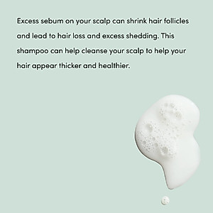 hers Triple Threat Shampoo 2 Pack - Thickening Shampoo for Women with Biotin, Saw Palmetto, Pumpkin Seed Oil - Reduces Shedding - Light Rose Scent - 2 Pack, 6.4oz