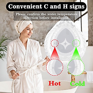 2 Pcs Replacement Knob Handle Kit, Compatible with Moen 100710 Shower Handle, Showers HandleSS Replacements for Single Handles Bathroom Faucet Tub Showers Handles, Shower Knob Replacement