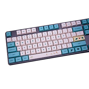 ONECAP 128 XDAS keycaps Dye-Sublimated Keycap for MX Switch Keyboards for Wired USB Mechanical Gaming Keyboard