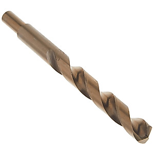 Irwin Tools IRWIN Drill Bit, Cobalt Alloy Steel, Reduced Shank, 1/2-Inch x 6-Inch (3016032)
