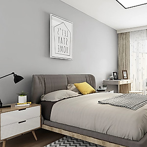 15.8" x400"Grey Wallpaper Self Adhesive Film Peel and Stick Wallpaper Grey Adhesive Paper Waterproof Removable DIY Decorative for Kitchen Cabinet Countertops Shelf Liner Upgrade Thicker