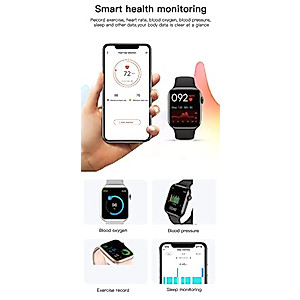 Calibree Watch Series 8, 1.69'' Full HD Smart Watch for Android Phones & iPhones, IP67 Fitness Tracker with Heart Rate, Sleep Monitor, SpO2, Pedometer, Smart Watches for Women, Smart Watches for Men