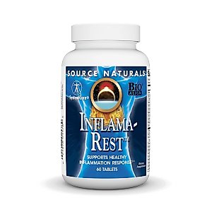 Source Naturals Inflama-Rest Healthy Inflammation Response - Herbal & Mineral Blend with Turmeric, Boswellia, Ginger, Quercetin - Maximum Stress Relief & Relaxation - 60 Tablets