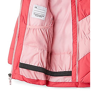 Columbia Youth Girls Arctic Blast Jacket, Bright Geranium/Pink Orchid, Large