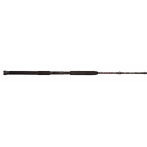 PENN Rampage Jig 6’6” Nearshore/Offshore Spinning Rod; 1-Piece Fishing Rod, 30-80lb Line Rating, Medium Rod Power, Moderate Fast Action, 2-5 oz. Lure Rating