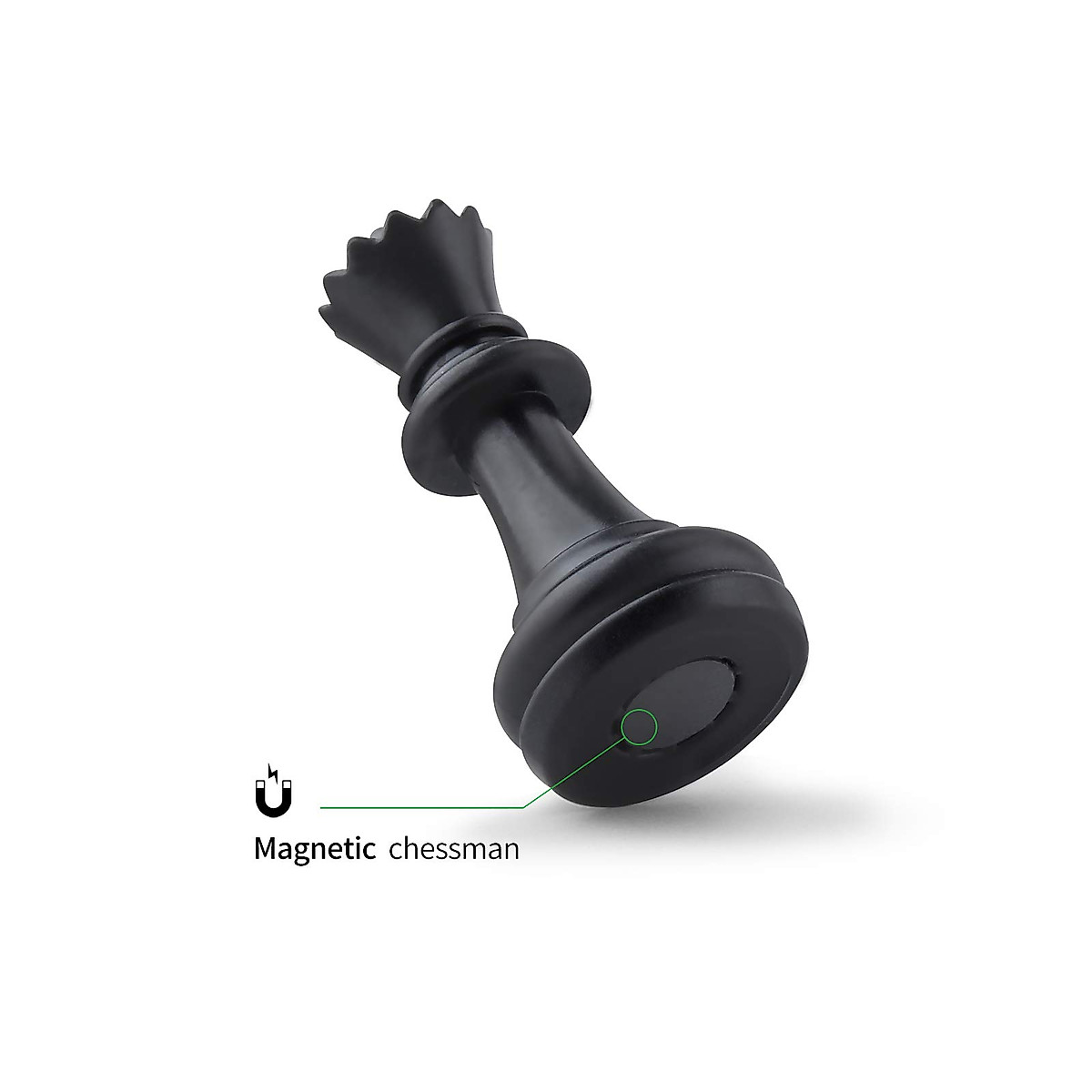 DINOBROS Chess Pieces Only Magnetic Plastic Chessman Set for Replacement of Missing Pieces - Complete Set of 32 Unweighted Game Pawns