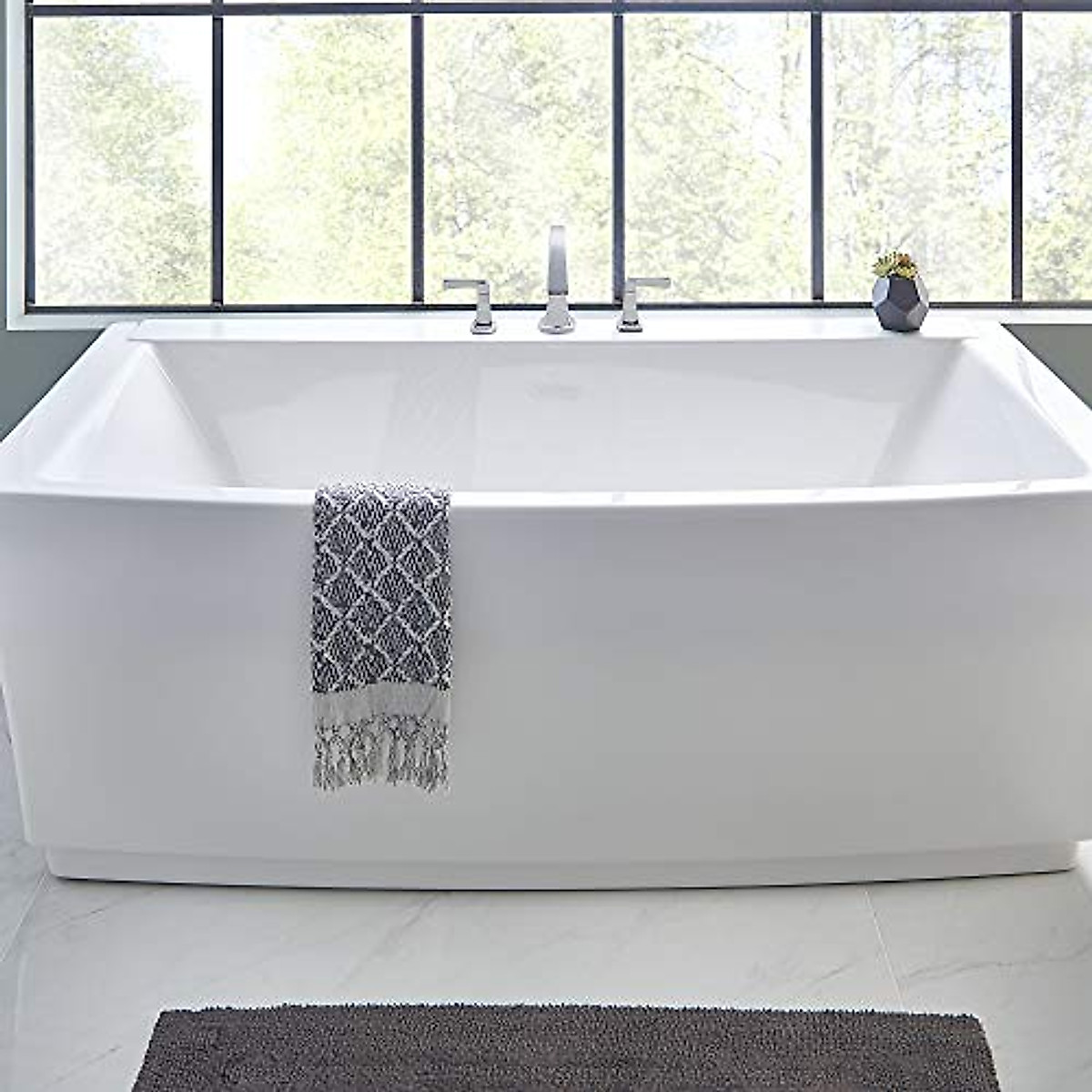 American Standard 2691004.020 Townsend 68 in. Acrylic Freestanding Soaker Bathtub, White