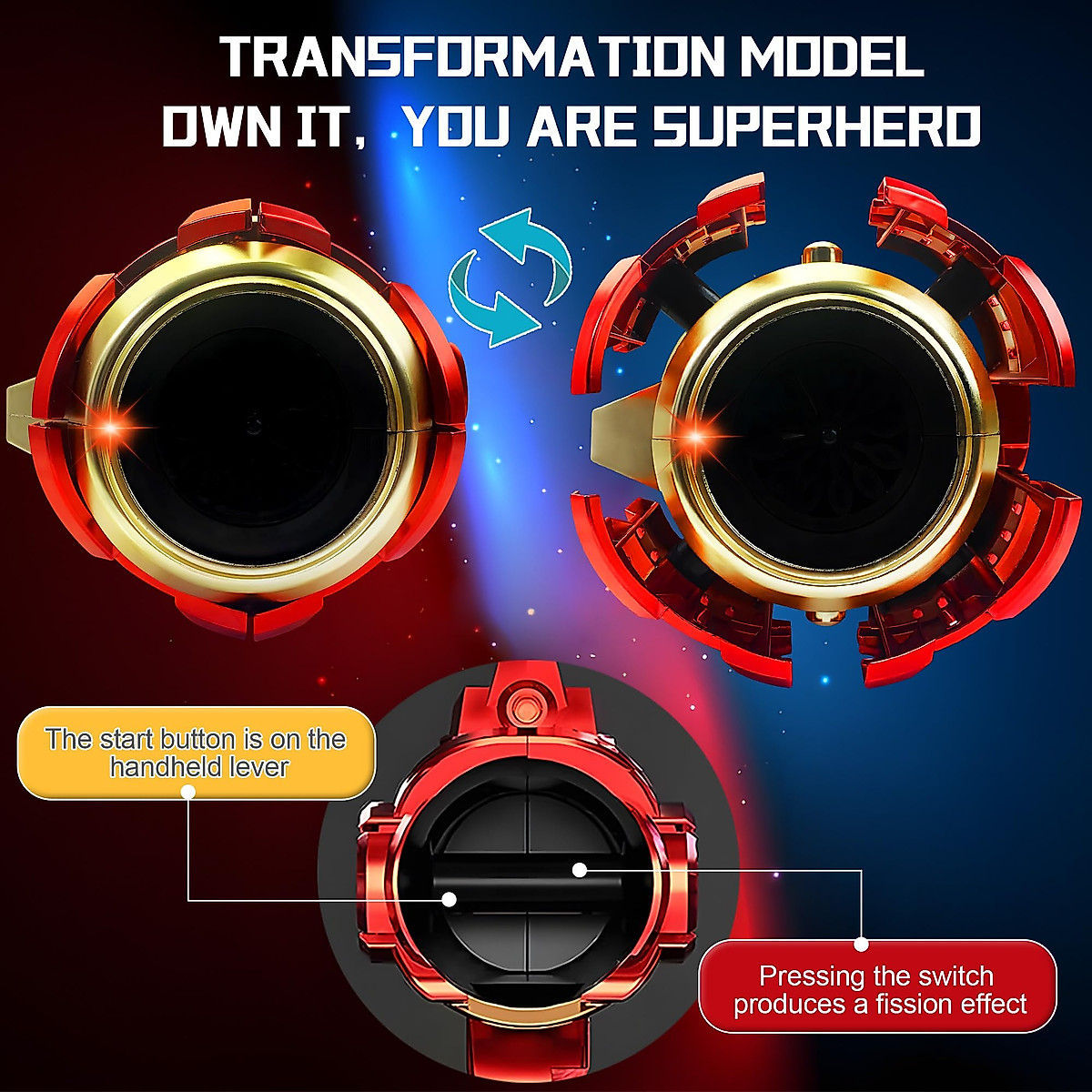 ROHSCE Bubble Machine Gun, Automatic Bubble Blaster for Toddlers Kids Ages 5 6 7 8 9 10 11 12 Year Old, Great Gifts for Children Adult, Bubble Shooter with Led Lights for Outdoor Party, Bubble Blower