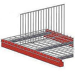 Global Industrial Pallet Rack Wire Deck Divider, 34"D x 18"H