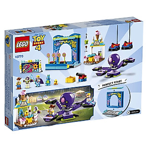 LEGO Juniors 10770 4+ Toy Story 4 Buzz and Woody’s Carnival Mania with Buzz Lightyear and Woody Minifigures, Multicolor