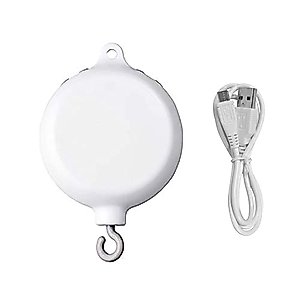 HLEEDUO Crib Mobile Motor Music Box,Nursery Mobile Device Built-in Memory Card to Download Music,Arbitrary Volume,Portable Sound Machine Mobile Spinner