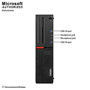 Lenovo THINKCENTRE M700 SFF Business PC, Intel Quad i7-6700 up to 4.0GHz, 16G DDR4, 500G, DVDRW, WiFi, BT 4.0, VGA, DP, Windows 10 64 Bit-Multi Language Supports English/French/Spanish(Renewed)