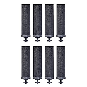 Berkey Authentic Black Berkey Elements BB9-2 Filters for Berkey Water Systems (Set of 8 Black Berkey Elements)