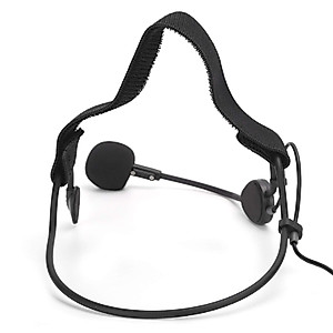 SYH&AQYE Microphone Headset, 6.35MM Connector Jack Headset Microphone with Ear Straps, Flexible Wired Boom, Anti Noise Microphone for WH20TQG Musical Instruments Guitar Drum Audio Mixer