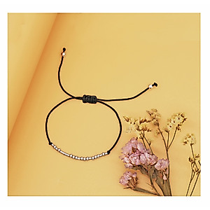 OBSUN Morse Code Bracelet Funny Gift for Women with Meaning Card Gift Card for Best Friend Couple Mom Family (I am fearless)