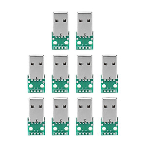 Akozon USB Type A to DIP Adapter Board, 4 Pins, Standard USB